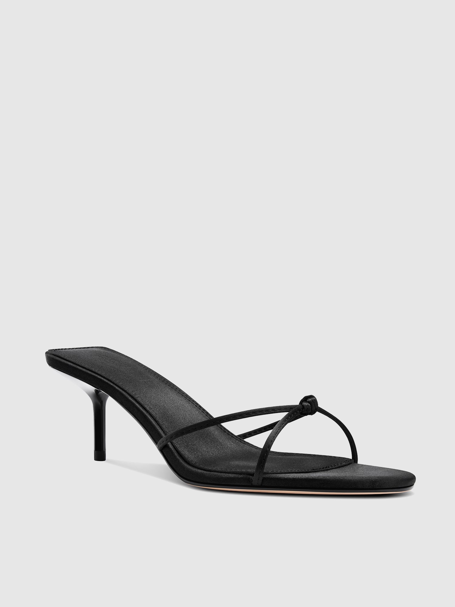 Maeve Slipper - Satin Black – Femme LA